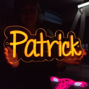 Patrick Name Neon Sign, Patrick Led Neon Sign, Custom Name Neon Sign ...