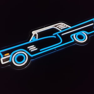 Car Neon Sign, Custom Vintage Led Light up for Bedroom Salon Bar Gym ...