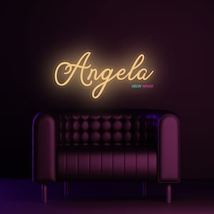 Angela Name Neon Sign, Angela Led Neon Sign, Custom Name Neon Sign ...
