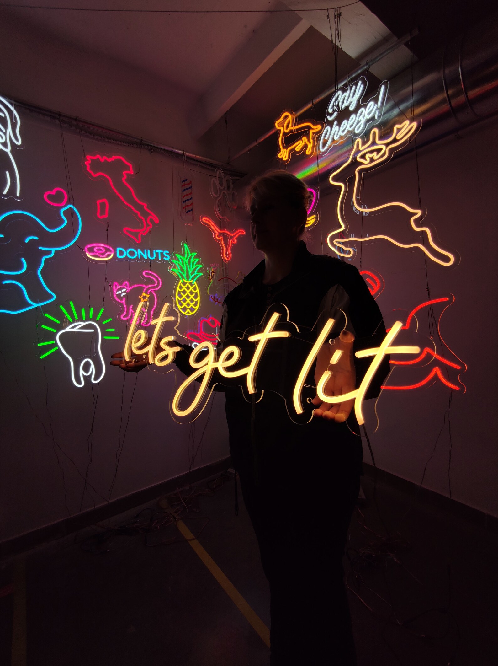 Lets Get Lit Neon Sign, Lets Get Lit Led Neon Lights, Custom Led Light ...