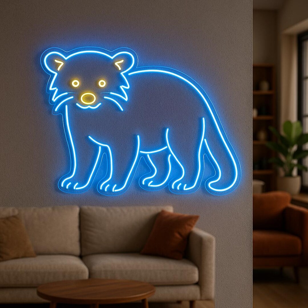 Binturong Neon Sign: the Bearcat Light Sign. Custom Gift for Animal ...
