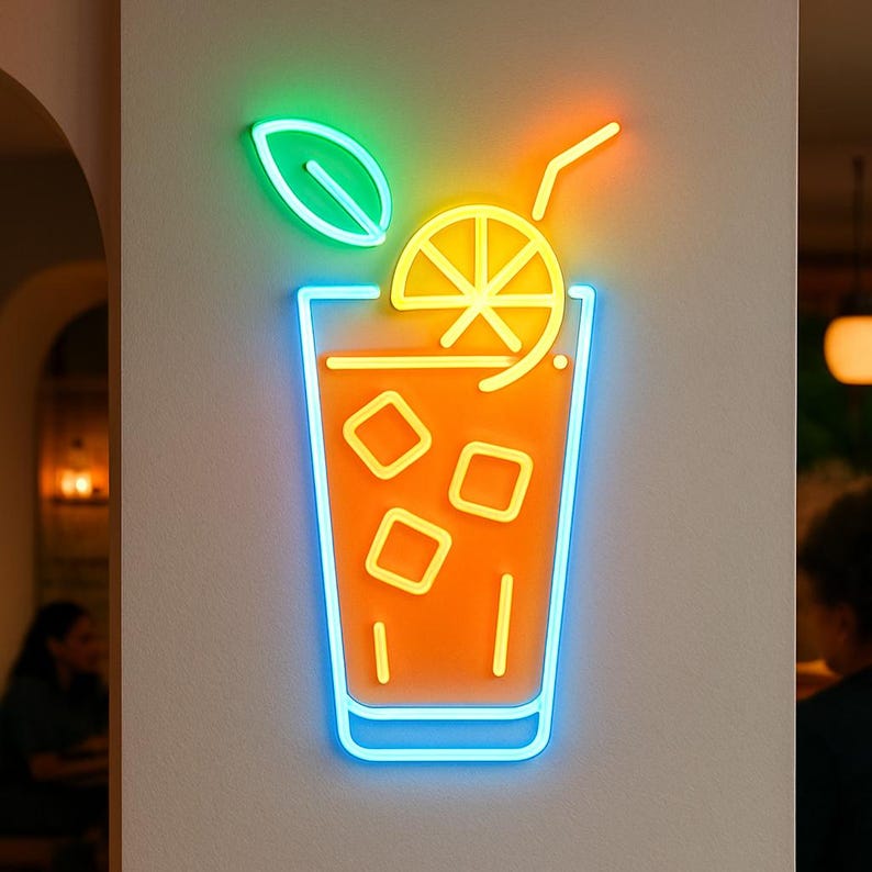 Cocktail Neon Sign. Nightclubs Light. Bartender Gift Idea. Bar Neon ...