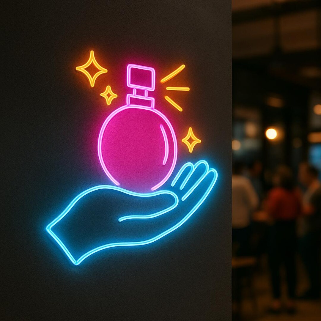 Perfume Bottle Neon Sign. Beauty Salon Light. Perfume Shops Led Sign ...