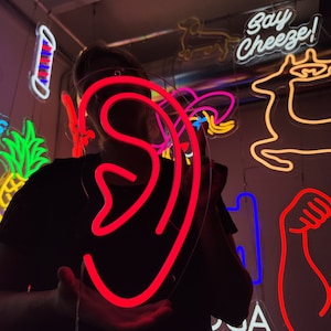 Ear Neon Sign, Human Ear Led Light, Ear Led Neon Sign, Custom Human ...