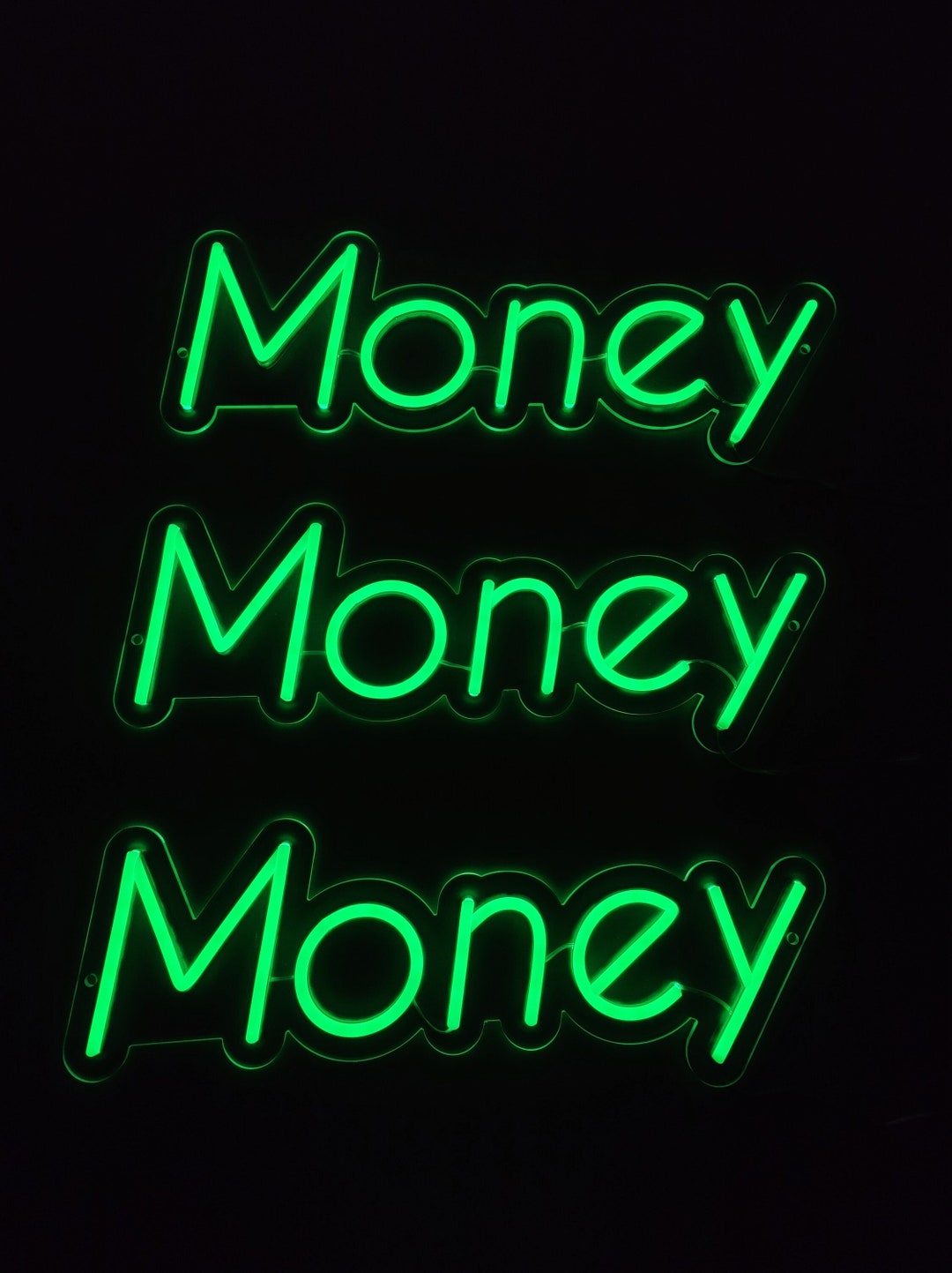 Money Money Neon Sign, Custom Led Light up Sign for Office Bedroom ...