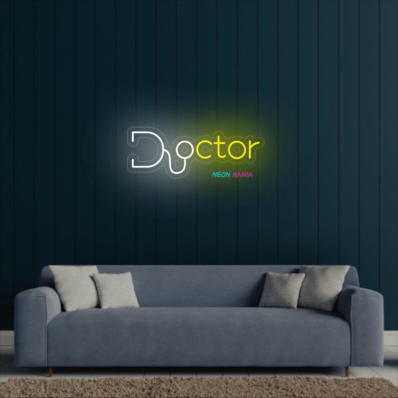 Doctor Neon Sign Doc Led Light Physician Neon Light Light - Etsy