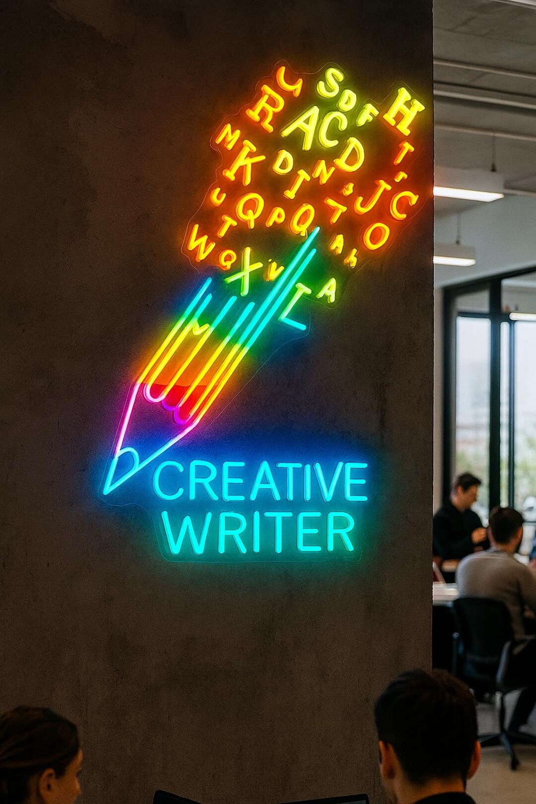 Art Neon Sign. Creativity Led Sign. Art Studios LED Decor. Advertising ...