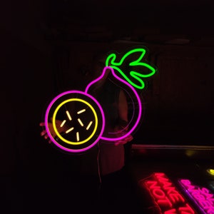 Passion Fruit Neon Sign, Exotic Fruit Neon Light for Kitchen Decor ...
