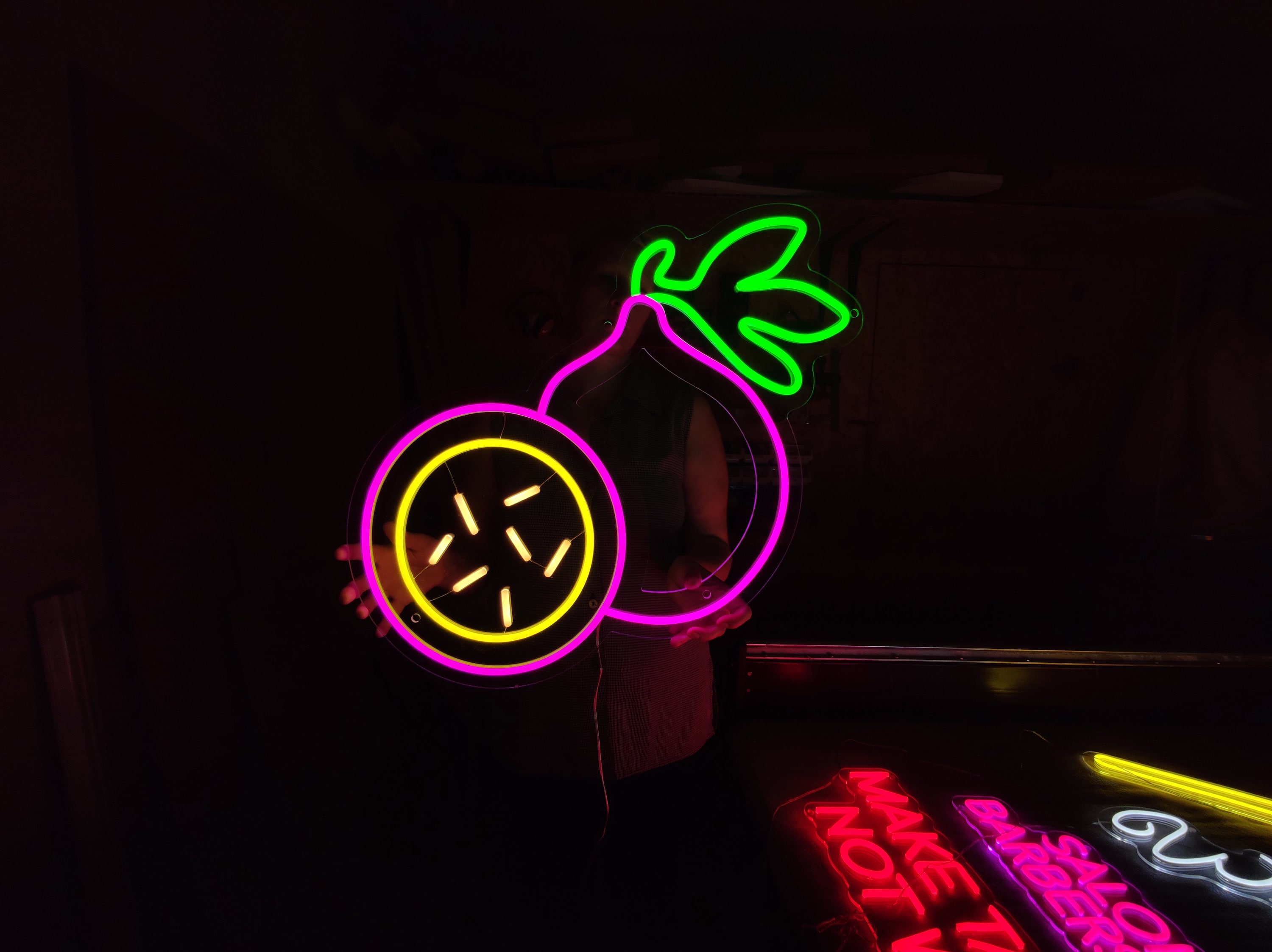 Passion Fruit Neon Sign, Exotic Fruit Neon Light for Kitchen Decor ...