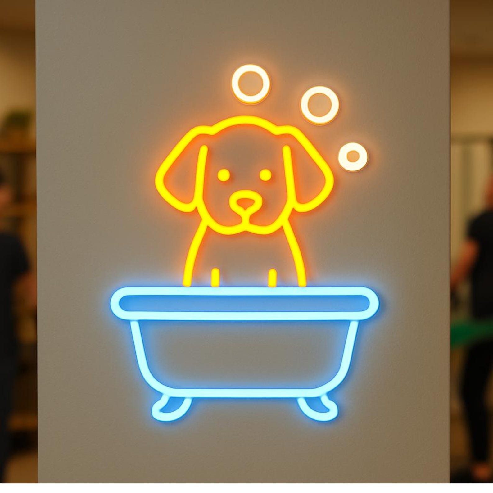 Pet Grooming Neon Sign. Grooming Salons Light. Veterinary Clinics Led ...