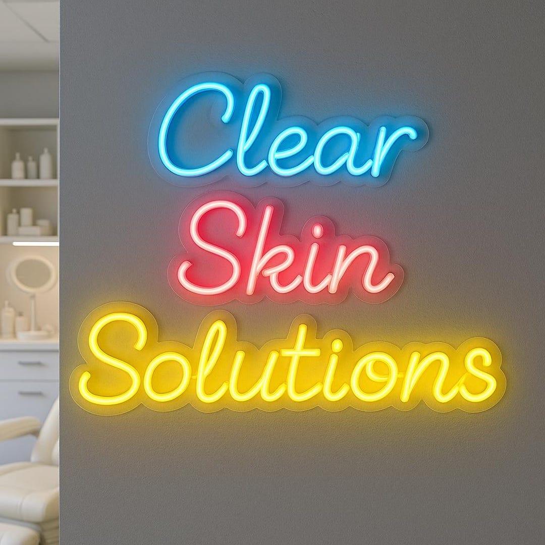 Dermatologist Neon Sign. Dermatologist Office Led Sign. Skin Treatment ...