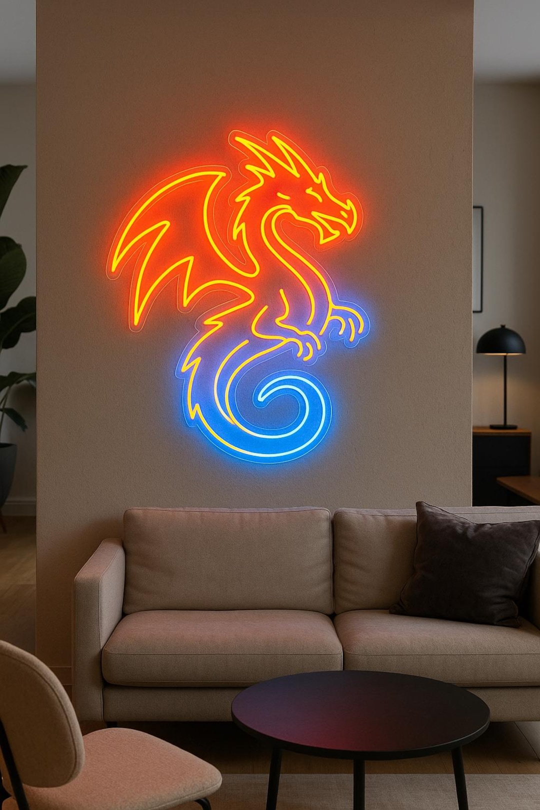 Dragon LED Neon Sign. Kids Room Neon Sign. Party LED Decor. - Etsy