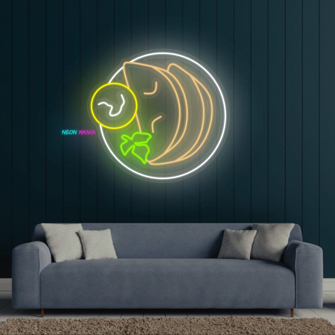 Naan Bread Neon Sign, Butter Naan Led Light Sign, Pita Led Sign, Custom ...