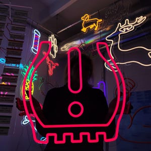 Car Tire Pressure Neon Sign: Light up Your Car Service. Car Warning ...