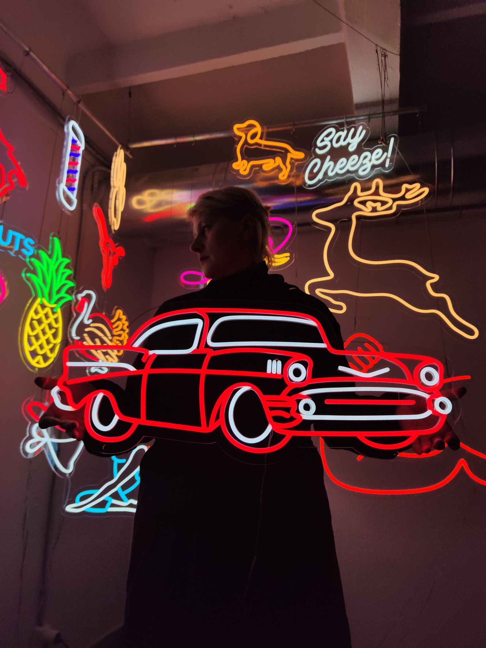 Car Neon Sign, Custom Vintage Car Led Light up for Bedroom Bar Garage ...