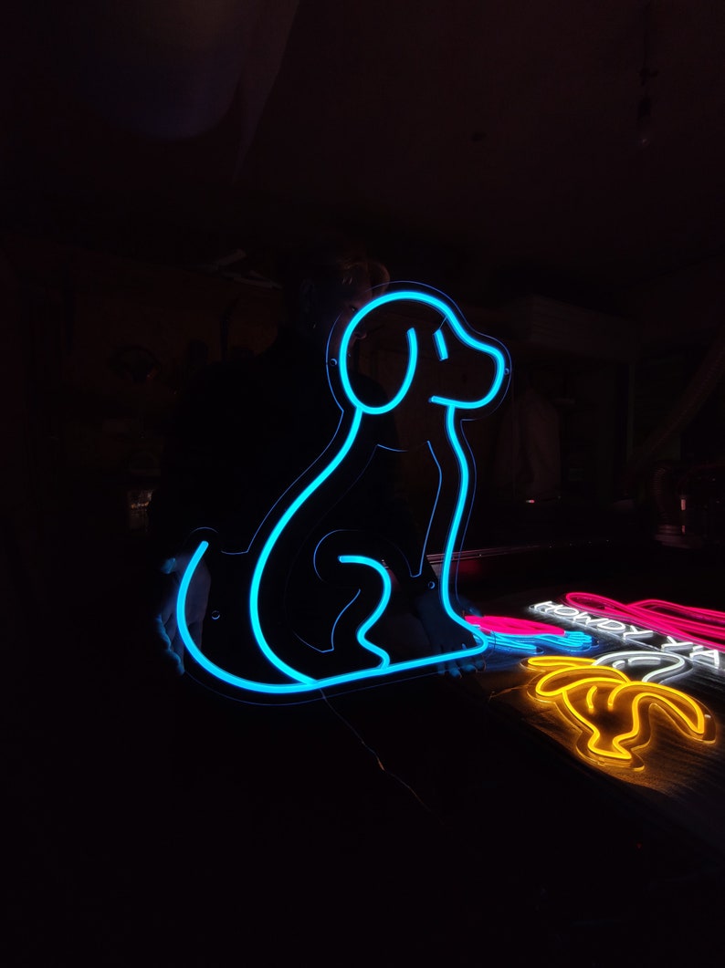 Dog Neon Sign, Animal Neon Light, Pet Led Light, Custom Dog Led Sign ...