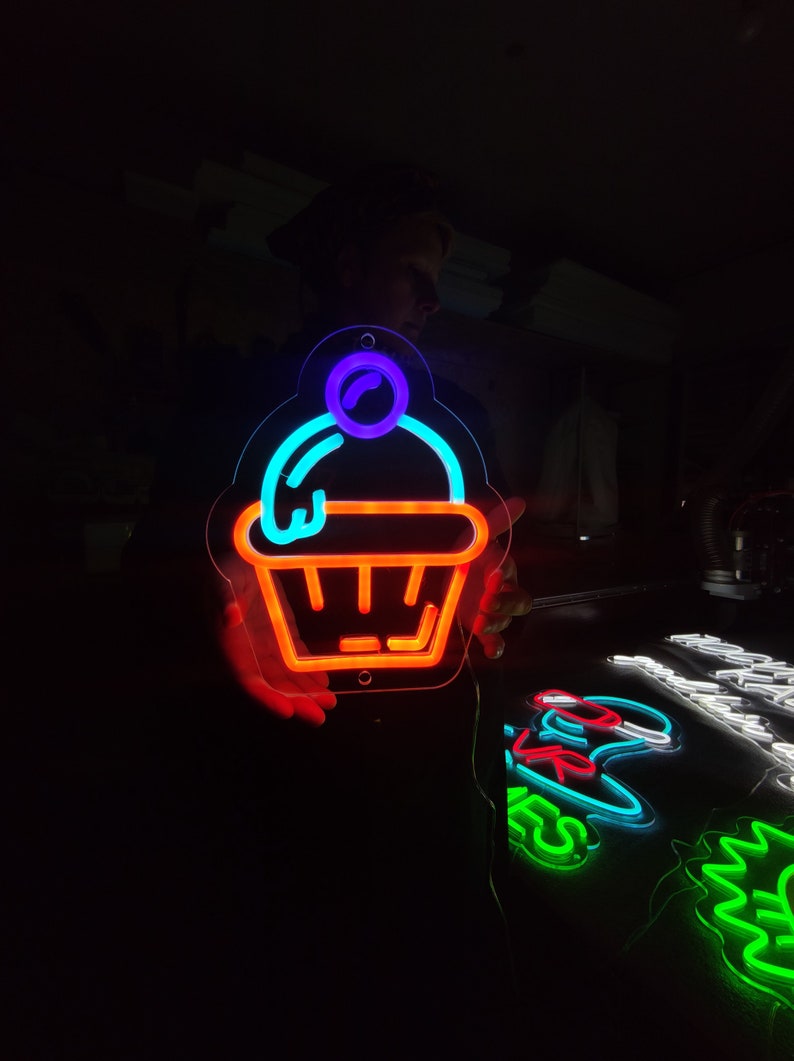 Cake Led Neon Sign Cake Neon Lights Sweet Neon Sign Dessert - Etsy
