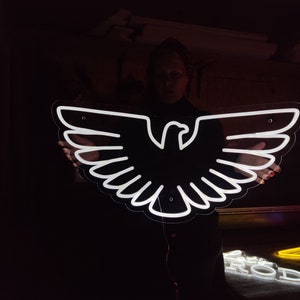 Eagle Neon Sign, Bird Neon Light, Eagle Led Light, Custom Flying Bird ...