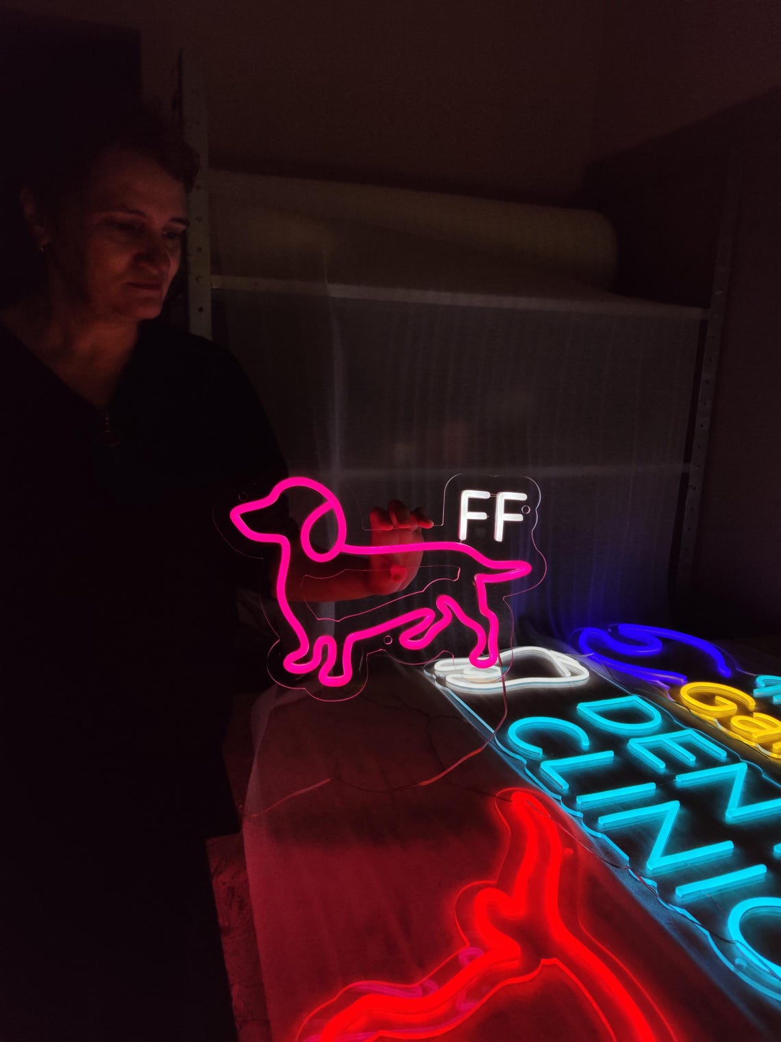Dachshund Neon Sign, Dog LED Neon, Badger Dog Lights, Animals Led Sign ...