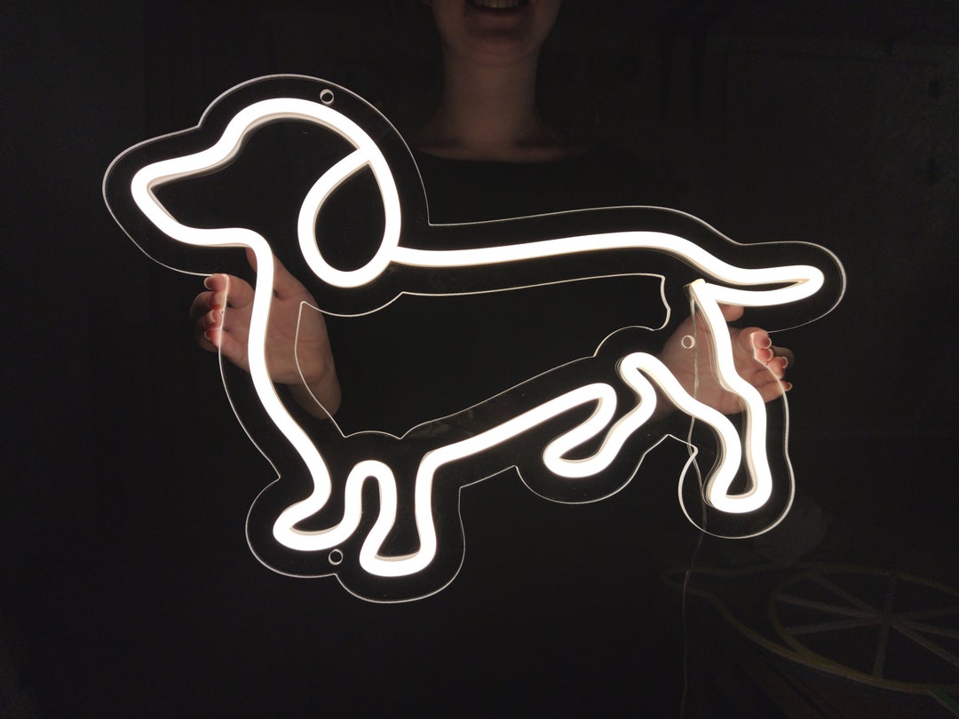 Dachshund Neon Sign Dog LED Neon Badger Dog Lights Animals - Etsy