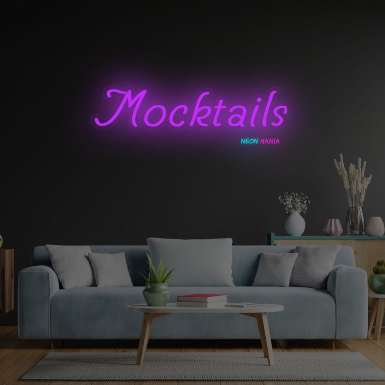 Mocktails Neon Sign: Light up Your Party! - Etsy