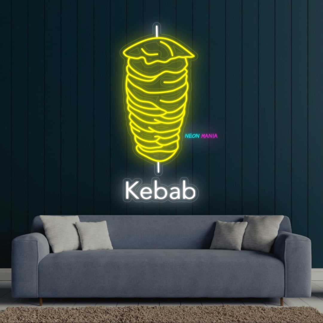 Kebab Neon Sign, Meat Neon Light, Shawarma Led Light, Doner Kebab Led ...