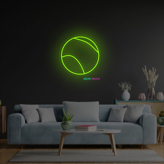 Tennis Ball Neon Sign Sport Ball Led Neon Light Custom | Etsy