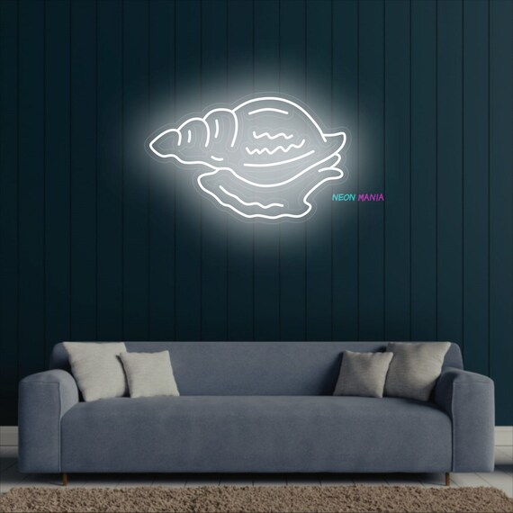 Shellfish Neon Sign Seafood Led Sign Marine Neon Lights Sea - Etsy