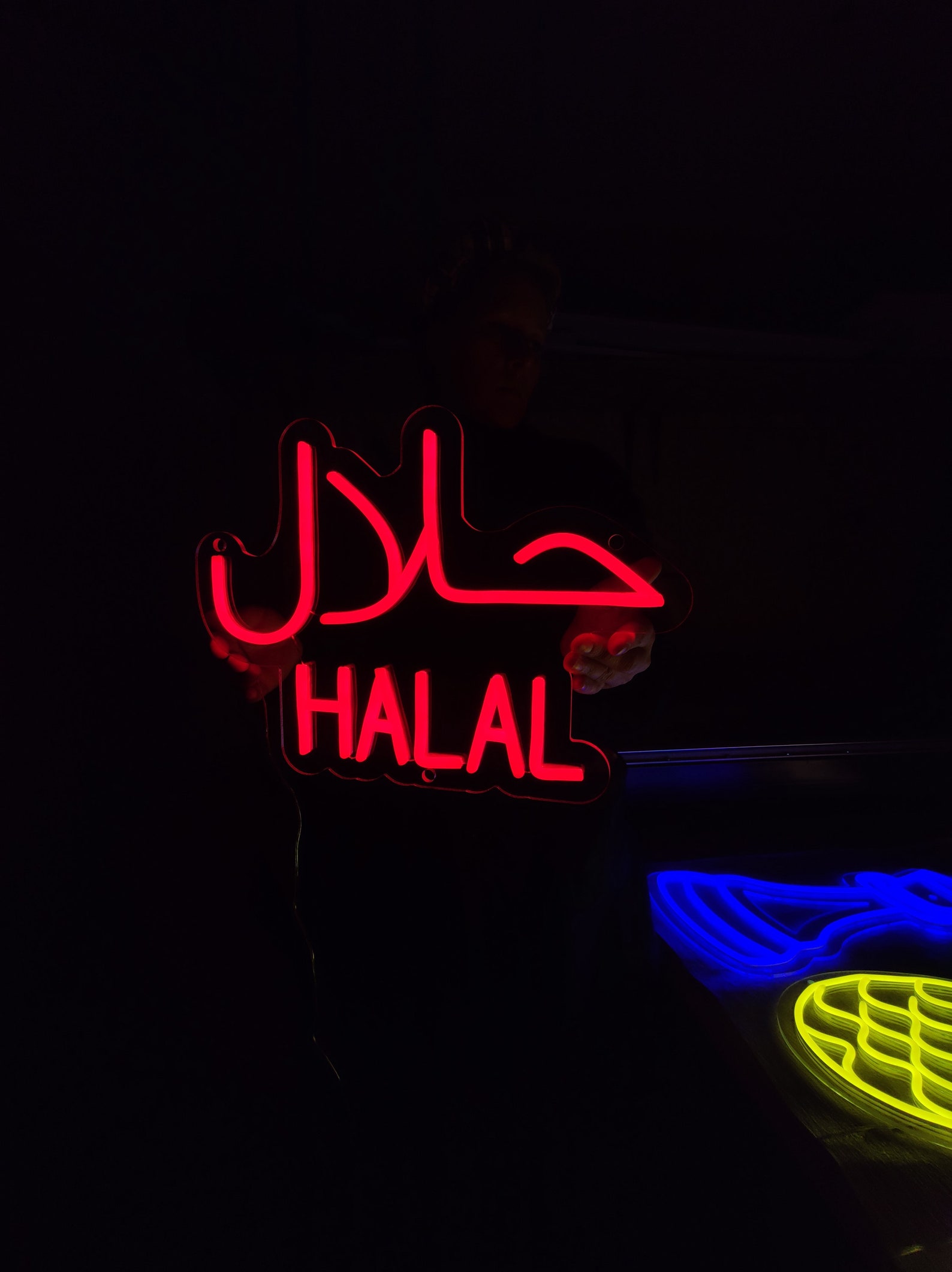 Halal Neon Sign, Halal Food Led Light, Halal Meat Neon Lights, Islam ...