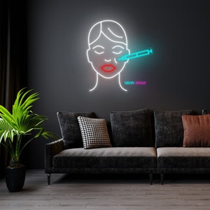 Face Injections Neon Sign, Botox Led Neon, Dermal Fillers Led Sign ...