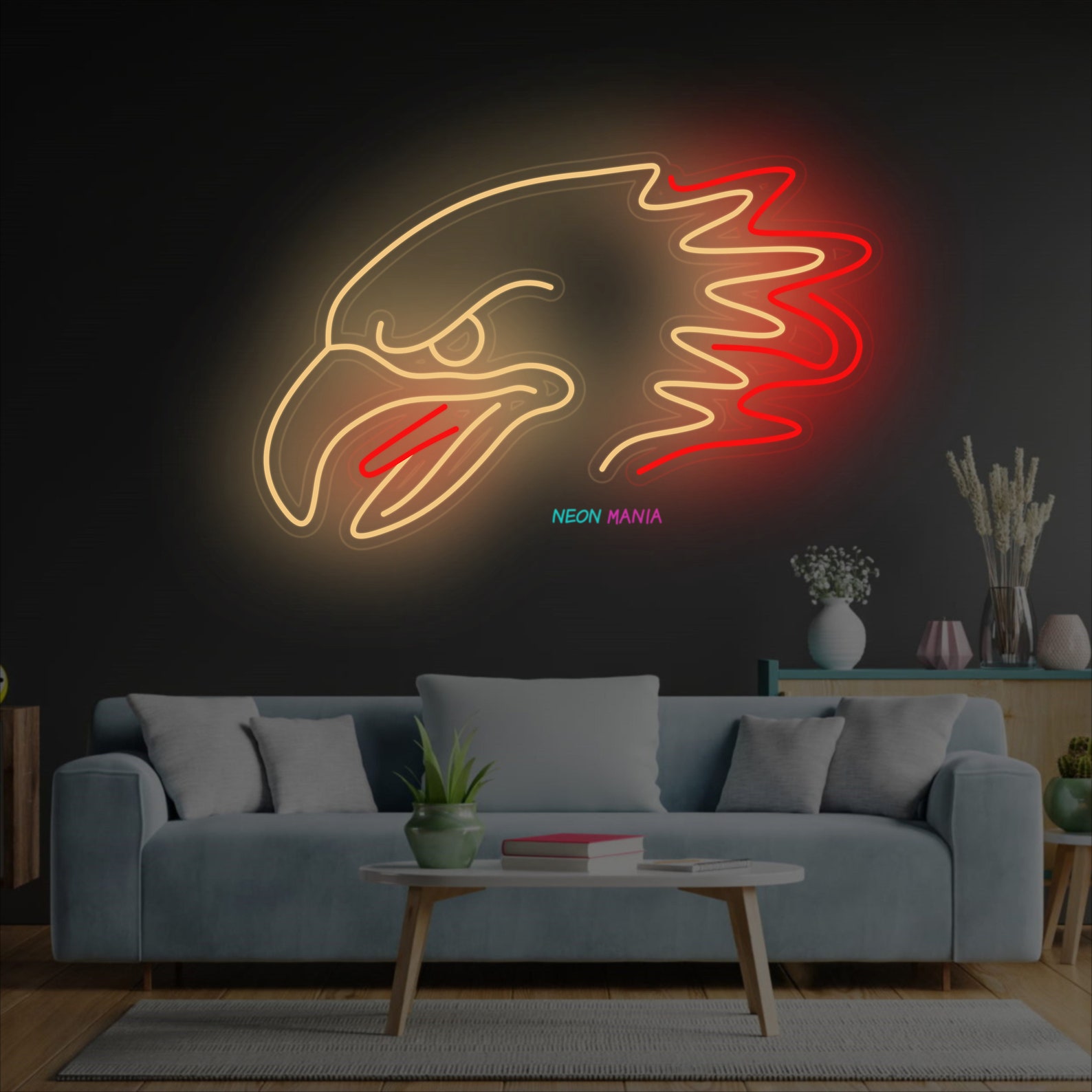 Eagle Neon Sign, Hawk Led Light, Bird Neon Light, Custom Flying Bird ...