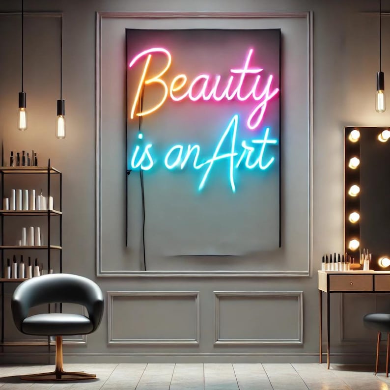Custom Beauty Studio Neon Sign. Beauty Salon, Hair Makeup, Be Your Own ...