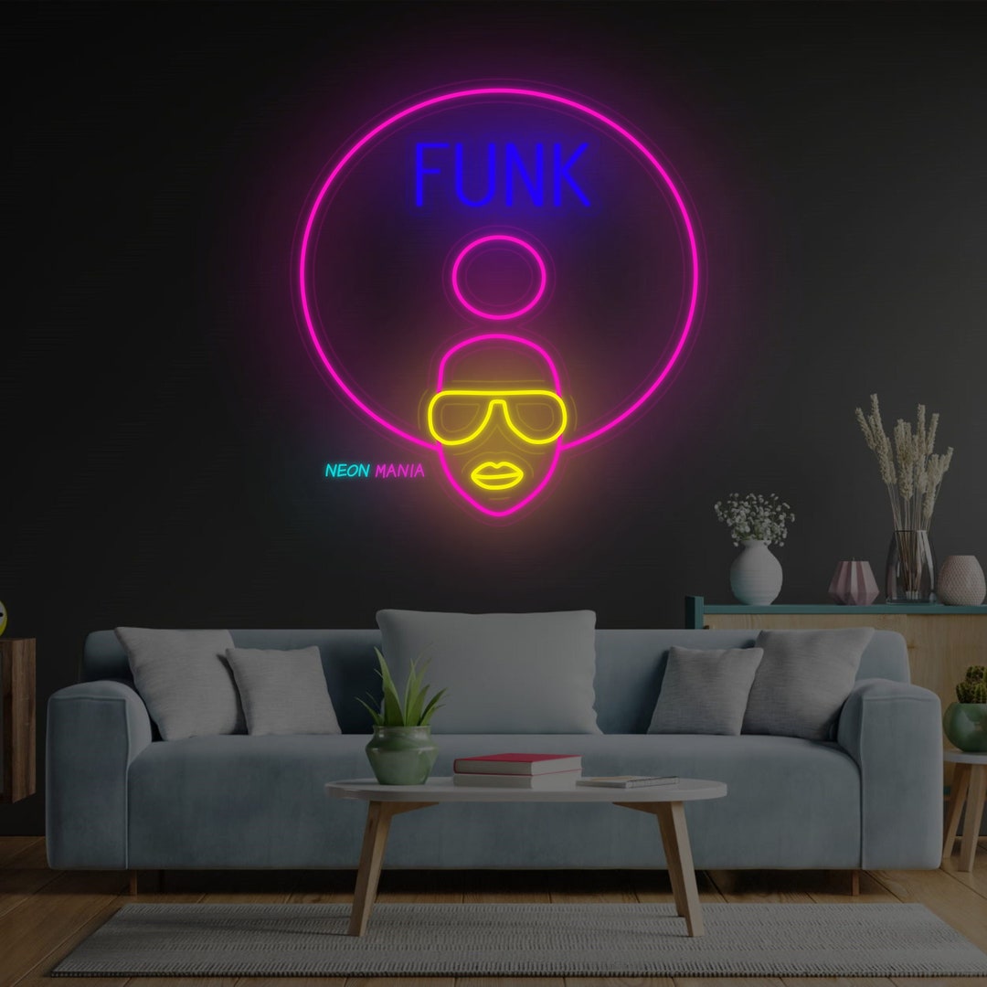Funk Music Neon Sign: Neon Sign for Music Lovers - Etsy