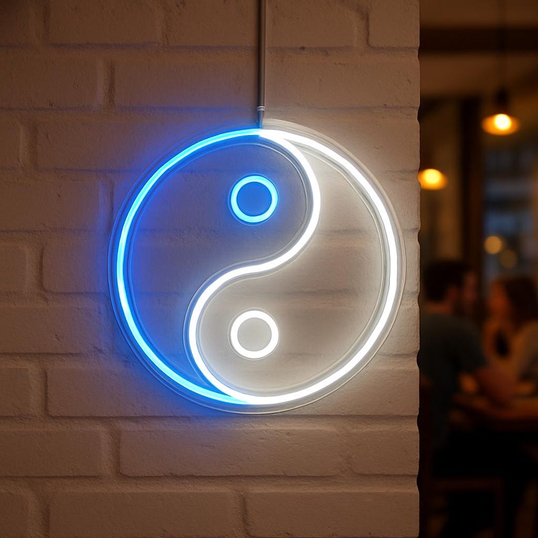 Yin Yang Neon Sign. Living Room LED Decor.themed Party Neon Decor. - Etsy