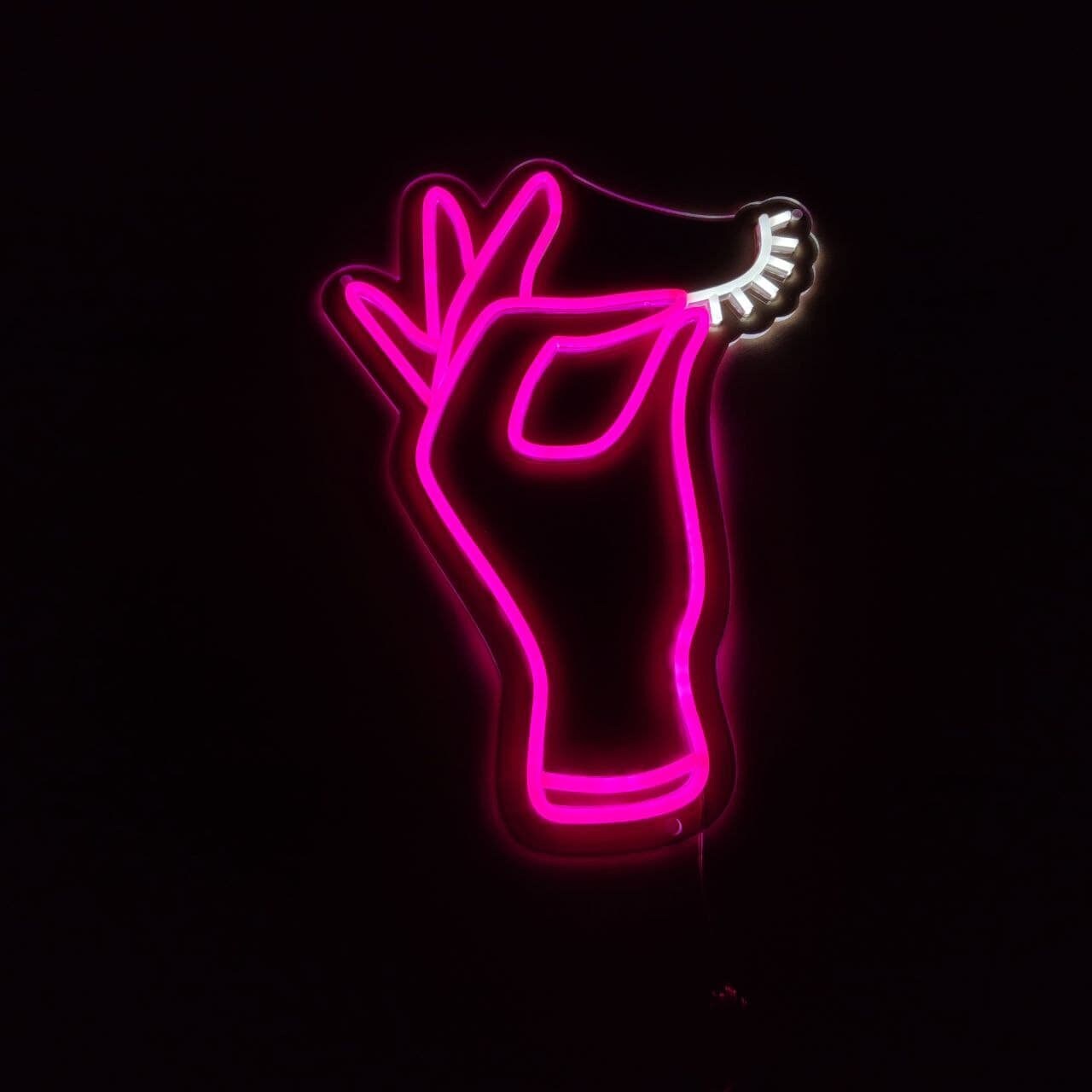 Lashes Neon Sign Eyelash Led Light Eyelash Extension Neon - Etsy UK