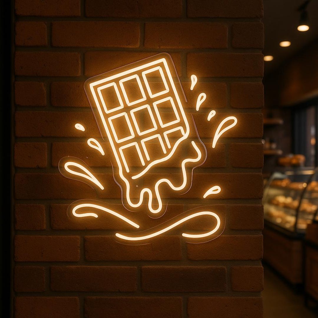 Melting Chocolate Neon Sign. LED Cake Shop Decor. Coffee Shop Neon ...