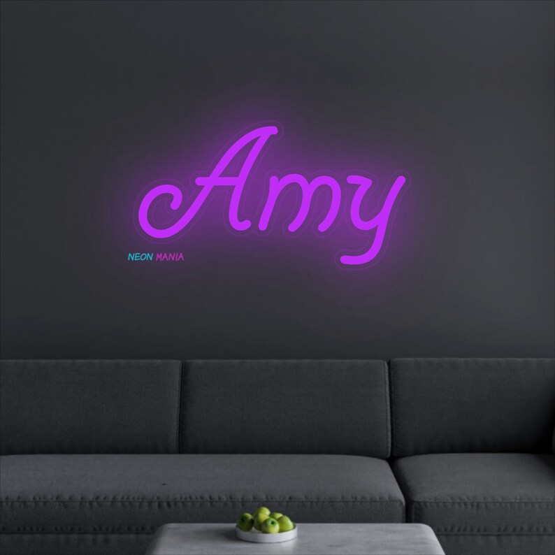 Amy Name Neon Sign Amy Led Neon Sign Custom Name Neon Sign - Etsy