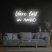 We Are Lost in Music Neon Sign, Lost in Music Led Neon, Custom Wall ...