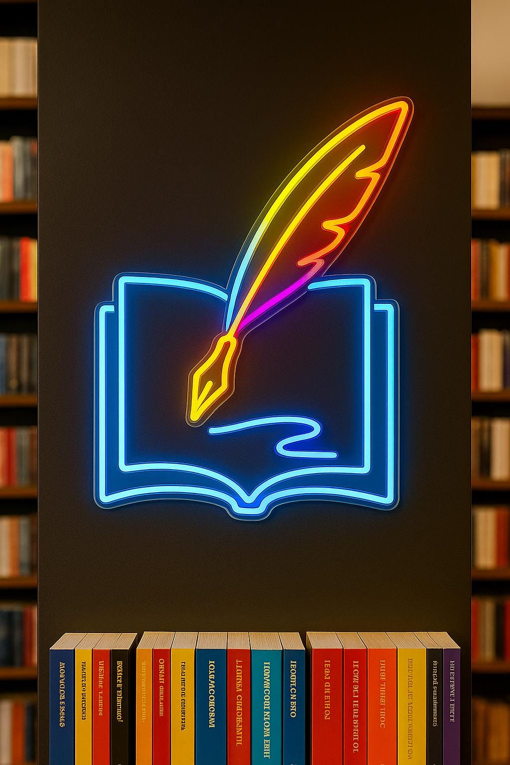 Bookstores Neon Sign. Library Led Sign. Book Club Neon Light. Gift Idea ...