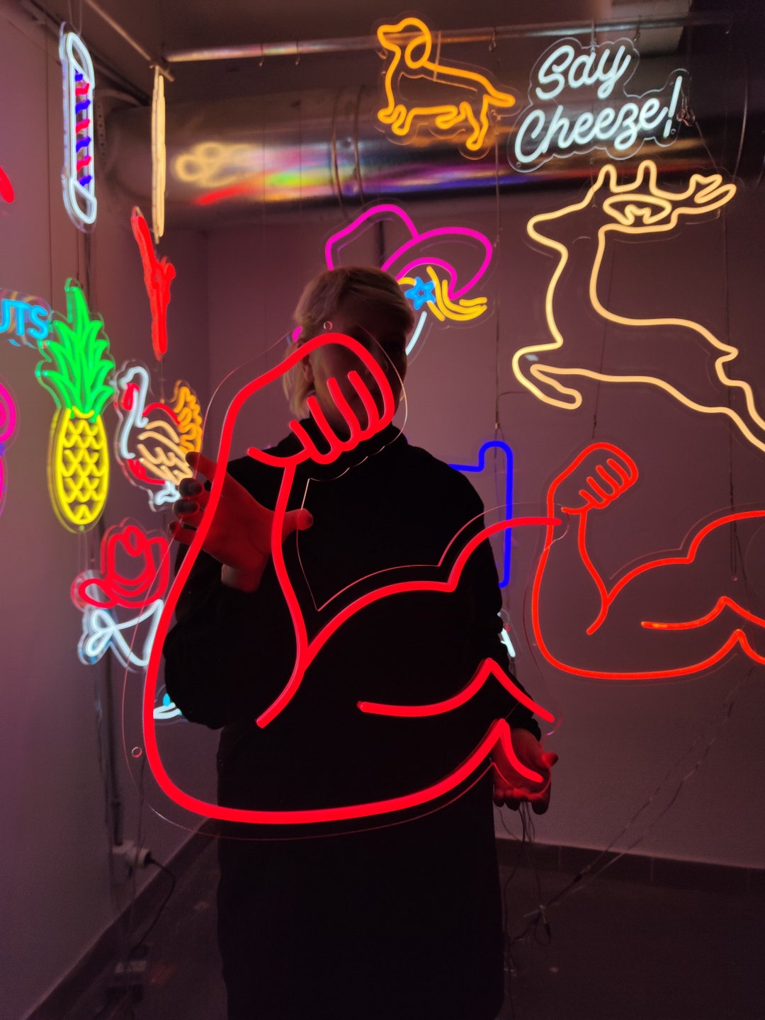 Arm Muscles Neon Sign, Biceps Led Neon, Gym Led Light, Workout Light ...