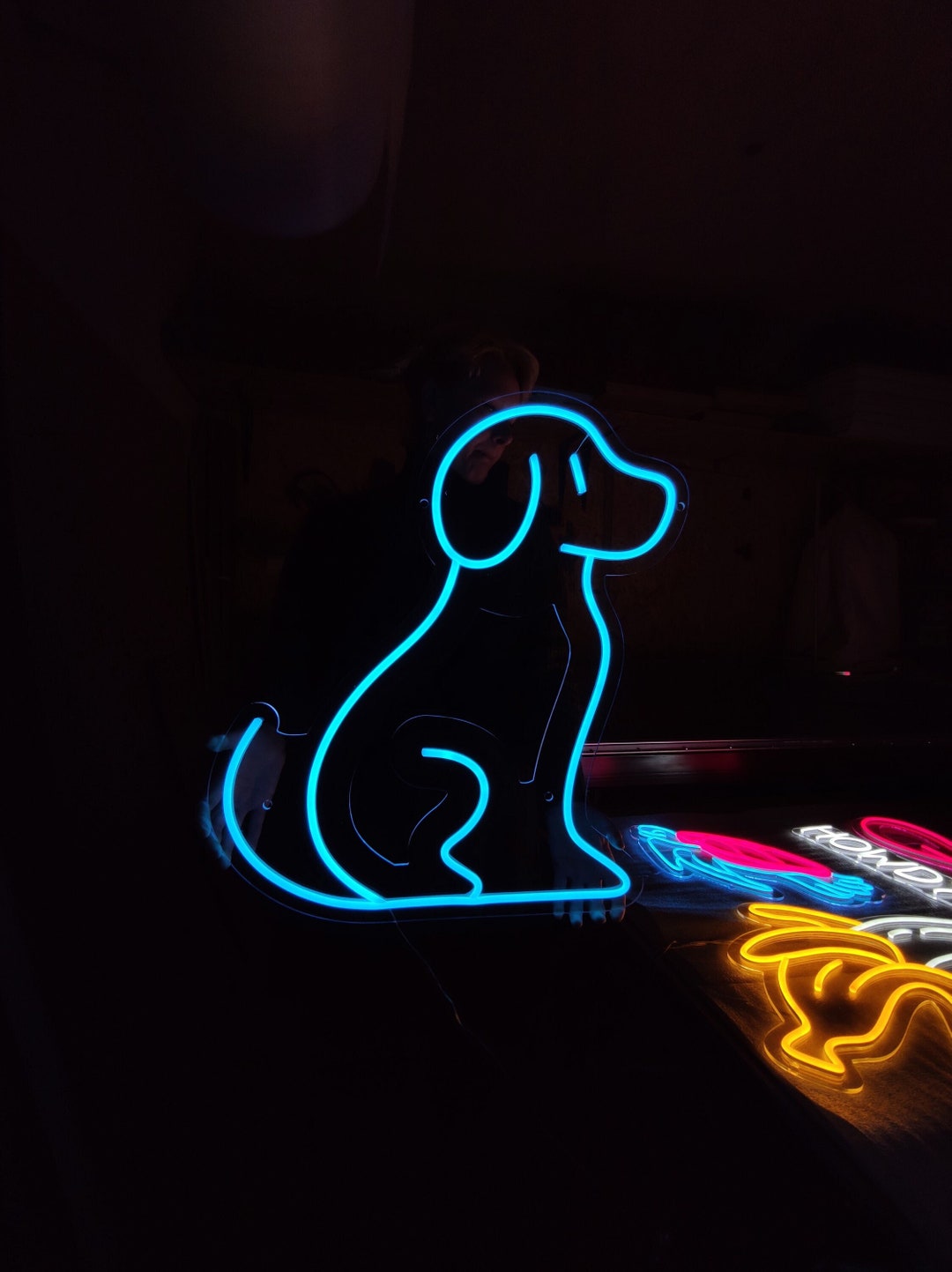 Dog Neon Sign, Animal Neon Light, Pet Led Light, Custom Dog Led Sign ...