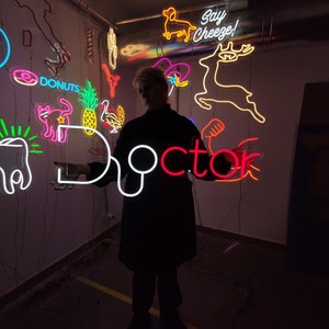 Doctor Neon Sign, Doc Led Light, Physician Neon Light, Light Sign for a ...