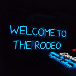 Welcome to the Rodeo Neon Sign, Rodeo Led Sign, Western Decor Neon ...