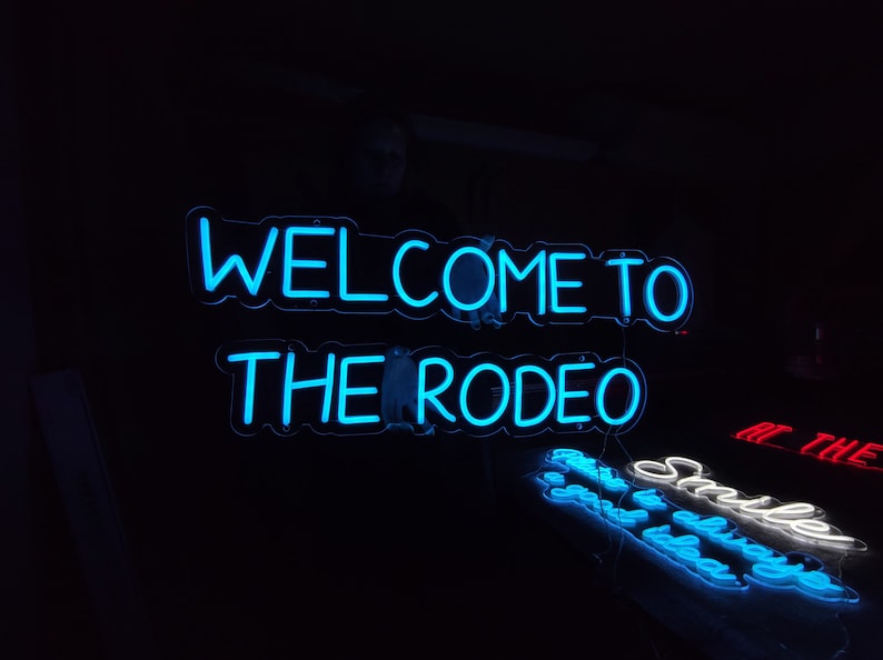 Welcome to the Rodeo Neon Sign, Rodeo Led Sign, Western Decor Neon ...