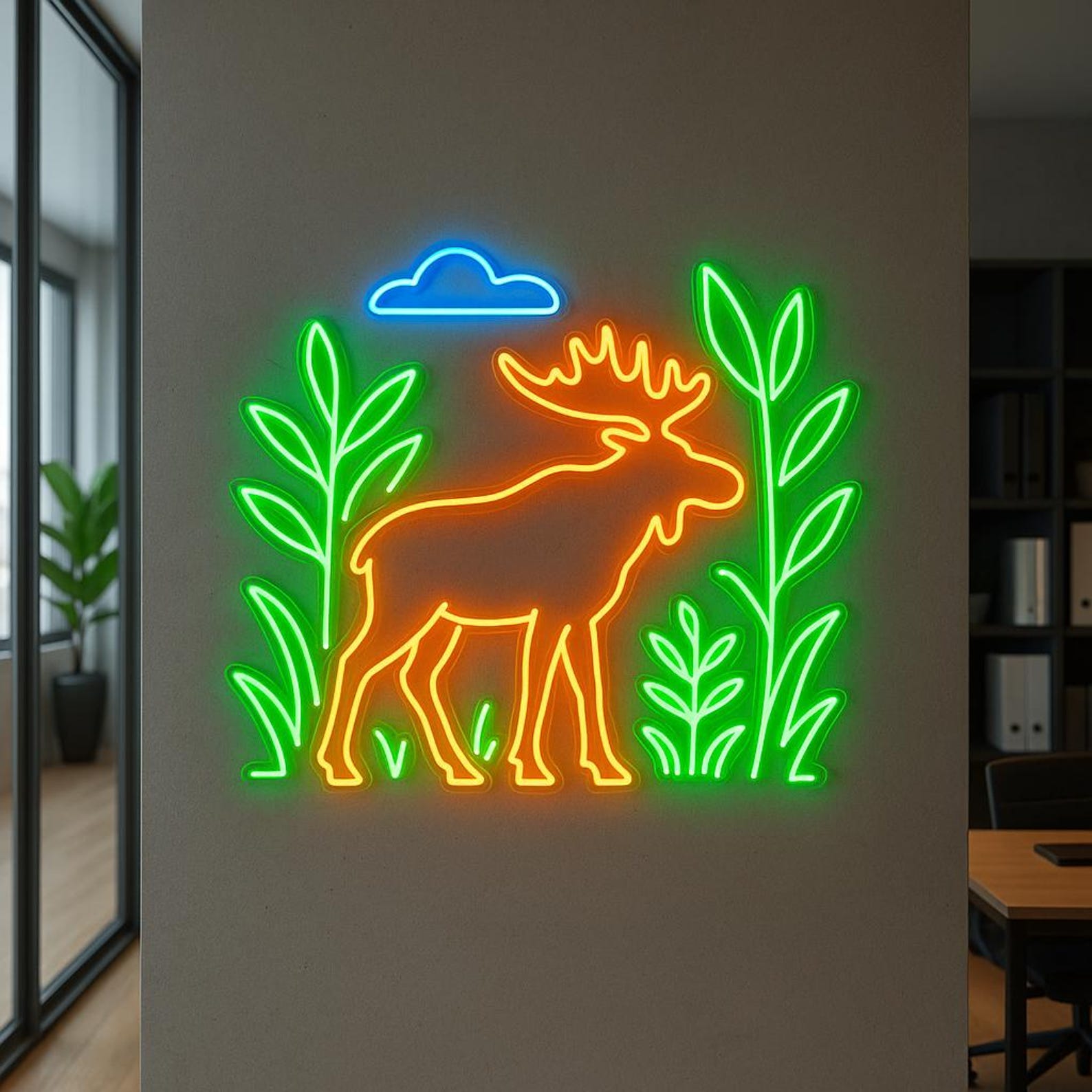 Animal Protection Neon Sign. Biodiversity Led Sign. Offices of Animal ...