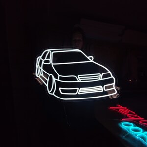 Car Neon Sign, Custom Car Led Light up for Bedroom Bar Garage Carpark ...