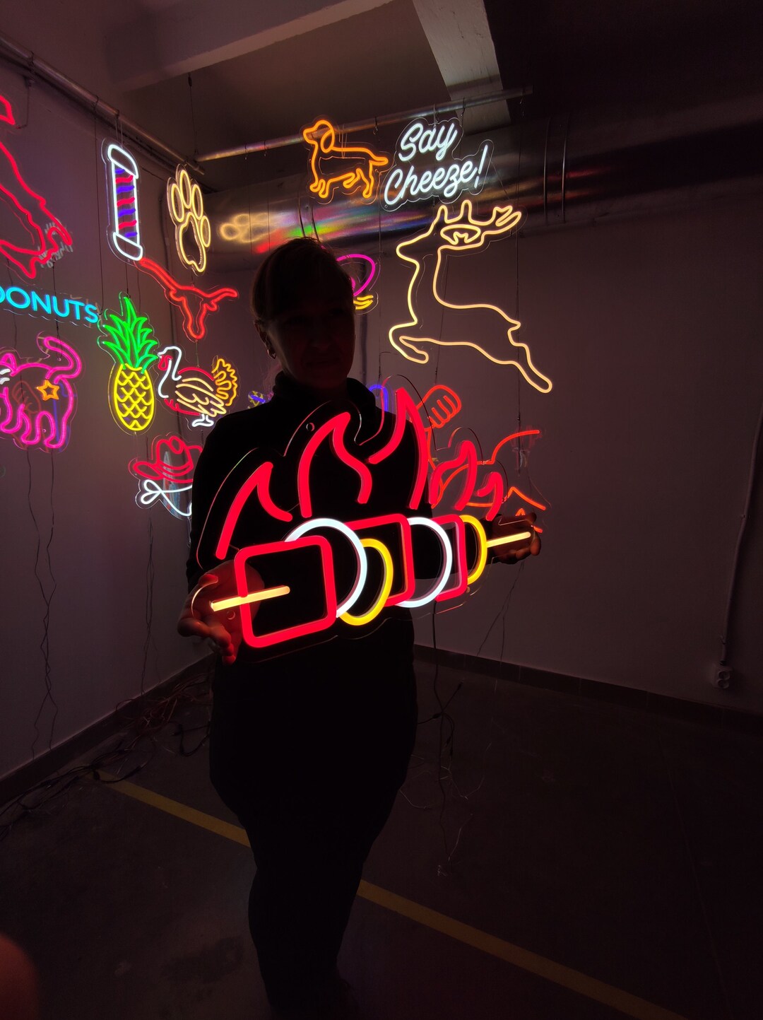 Barbecue Neon Sign, Hot Meat Neon Light, BBQ Led Light, Custom Meat ...