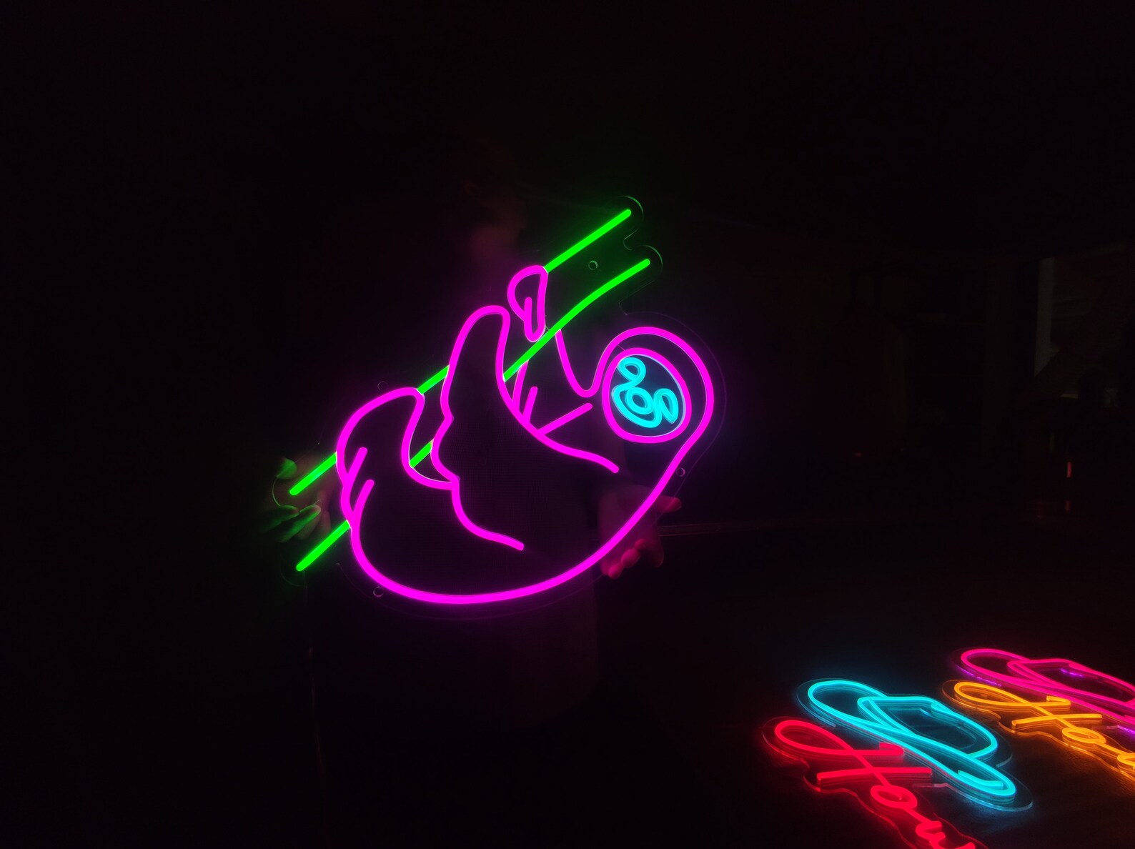 Sloth Neon Sign, Elusive Neon Light, Elusive Sloth Neon Light, Custom ...