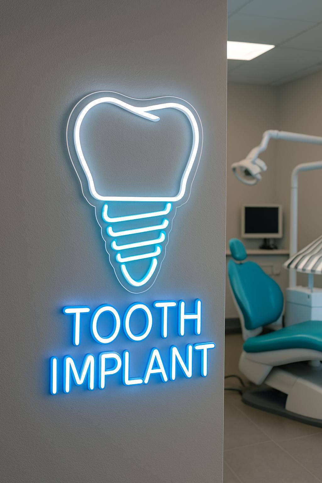 Neon Dentistry Sign. Toothbrush, Toothbrush Paste, Keep Smiling, Clinic ...