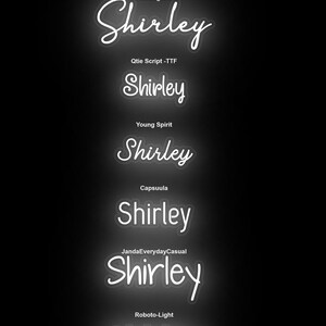 Shirley Name Neon Sign, Shirley Led Neon Sign, Custom Name Neon Sign ...